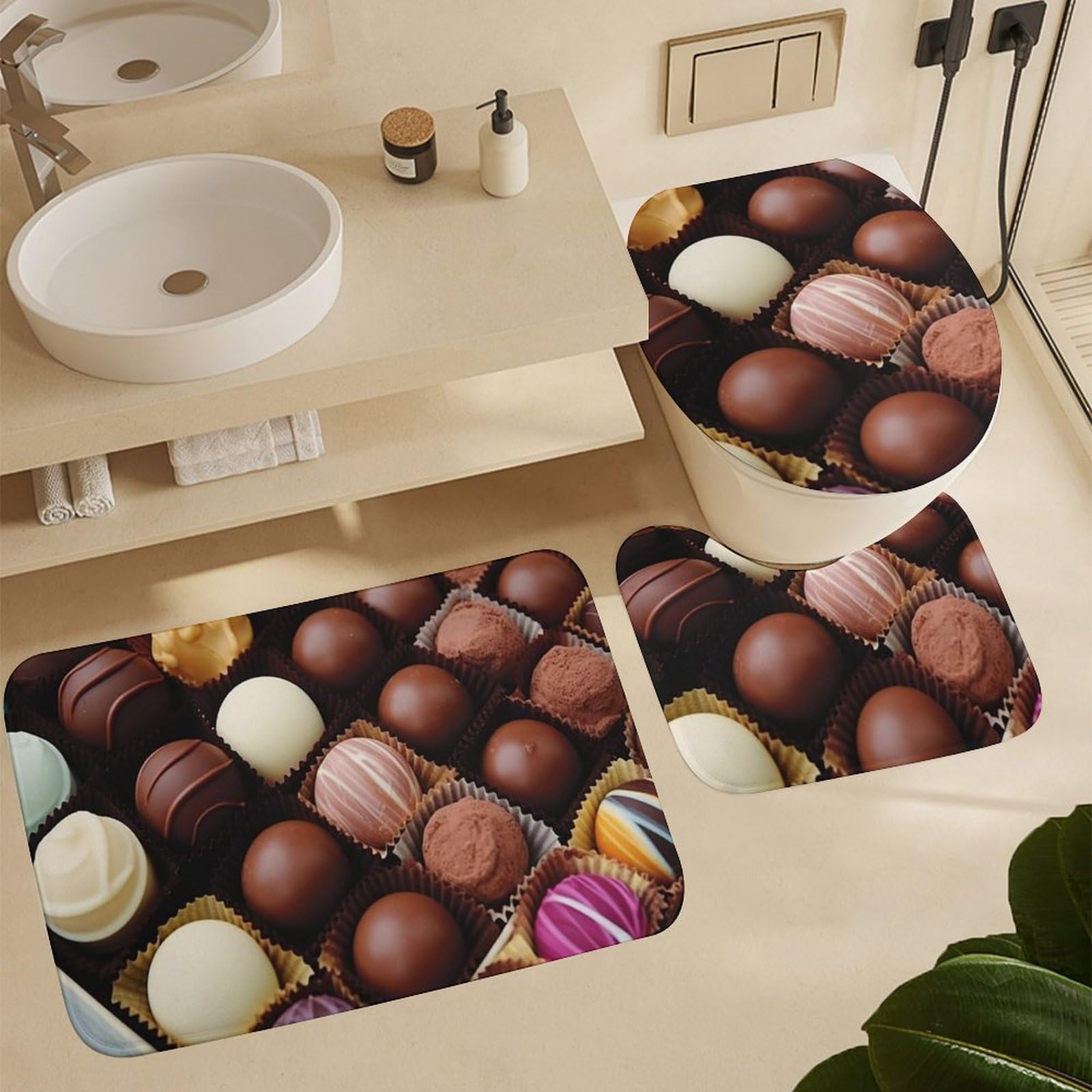 Chocolate Bathroom Accessories Bathrooms Chocolate Cabinets Design