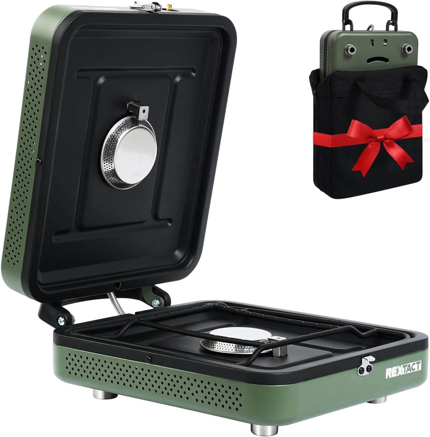 Amazon.com: Naturehike 2 Burner Folding Camping Stove with Griddle ...