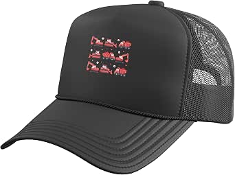 Valentines Day Construction Trucks Hearts Excavator Driver Trucker Hat ...