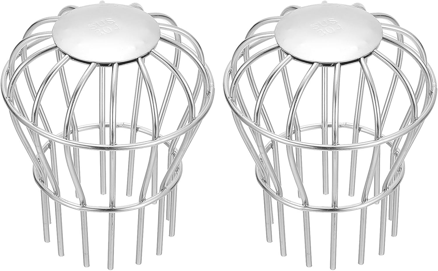 PATIKIL Gutter Guard 3 Inch, 2Packs 304 Stainless Steel Down Pipe ...