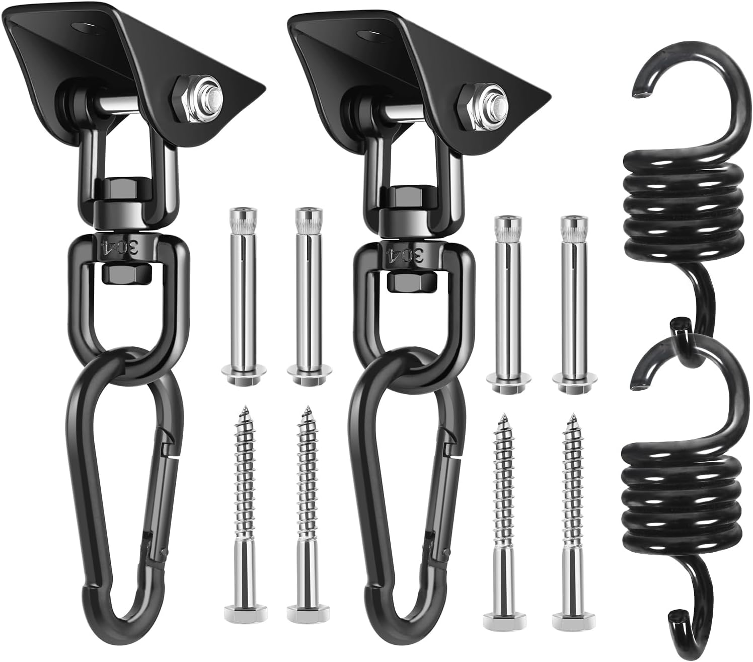 Amazon.com : Velomill Porch Swing Hanging Kit, 2Pcs Hammock Hanging kit ...