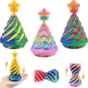 Amazon.com: 3 Packs Christmas Tree Impossible Cone, Xmas Tree 3D ...
