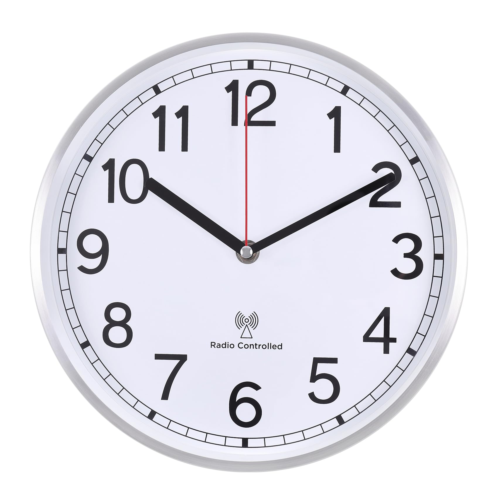 Amazon.com: Vigorwise Atomic Analog Wall Clock, 10Inch Radio Controlled ...