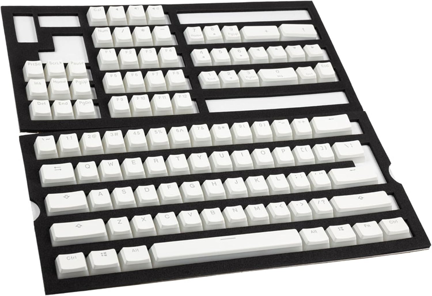 Amazon.com: Ducky 108 Key PBT Seamless Double Shot White Pudding Keycap ...