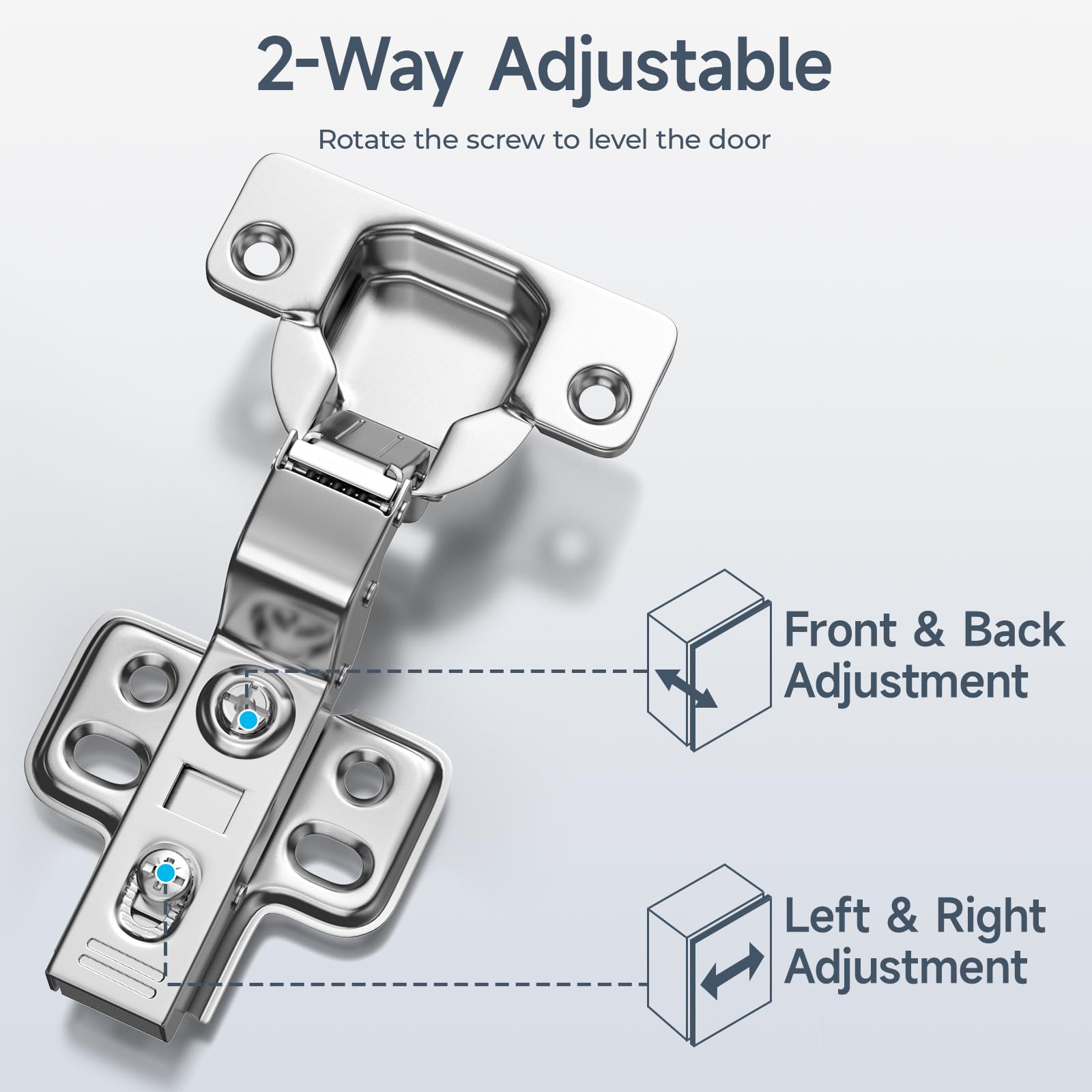 Snapklik.com : 40 Pack Inset Cabinet Hinges Soft Close, Inset Frameless ...