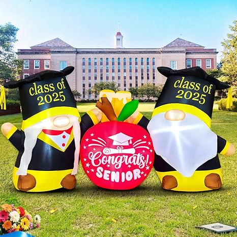 Amazon.com: KOOY 6FT Inflatable Graduation Decorations with LED Lights ...