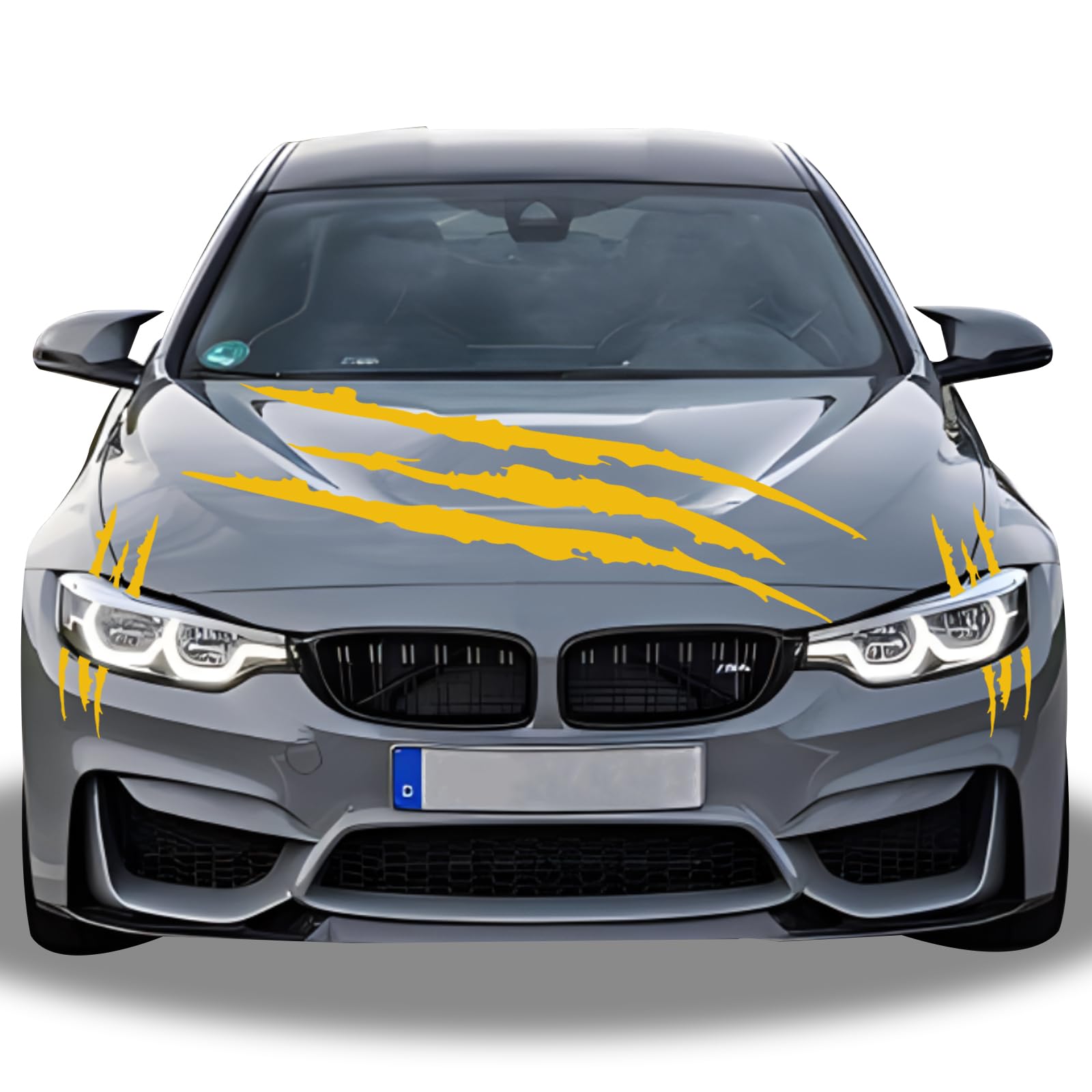 Snapklik.com : 1 Full Set Monster Claw Sticker For Car Hood Decal 1 Set ...