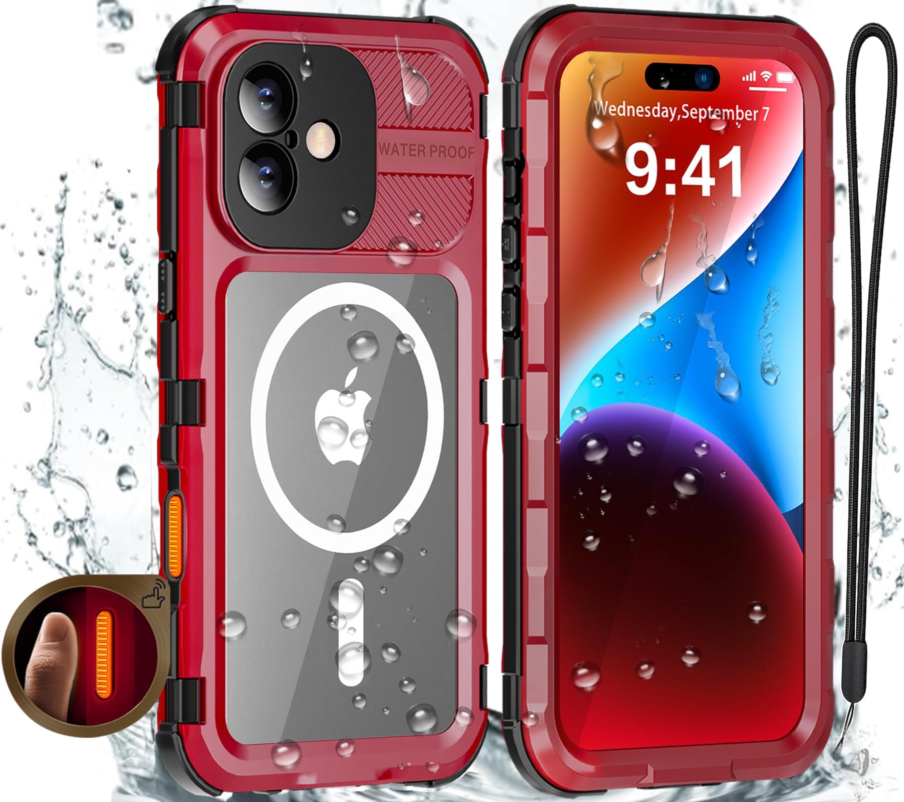 Amazon.com: Evcing for iPhone 16 Waterproof Case Compatible with ...