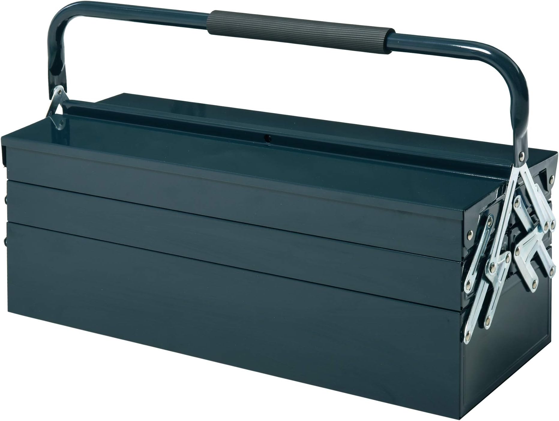 DURHAND 22" Metal Tool Box Portable 5-Tray Cantilever Steel Tool Chest ...