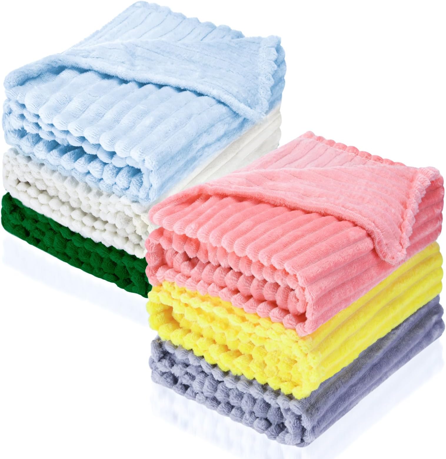 Amazon.com: Frienda 4 Pcs Baby Fuzzy Blanket Fluffy Baby Blanket for ...