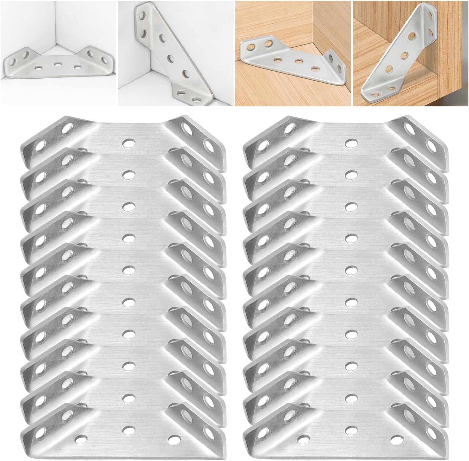 Amazon.com: htyCmLUPC 20PCS Universal Furniture Corner Connector, Angle ...