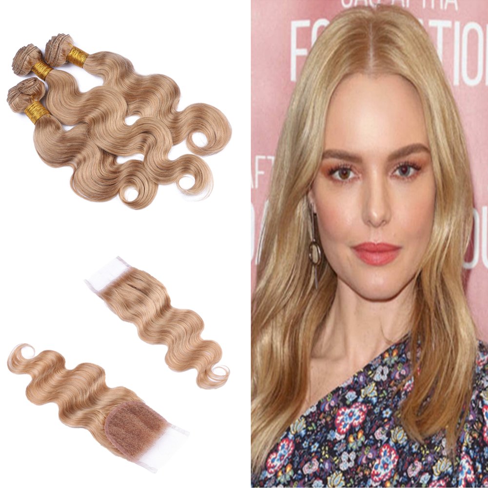 Amazon.com : Cloud Hair Strawberry Blonde 27 Colored Body Wave Hair ...