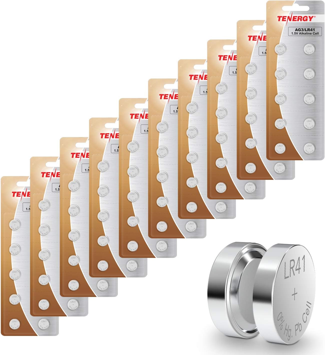 Amazon.com: New 200 X AG3 LR41 392 Button Cell Battery in Tray : Health & Household