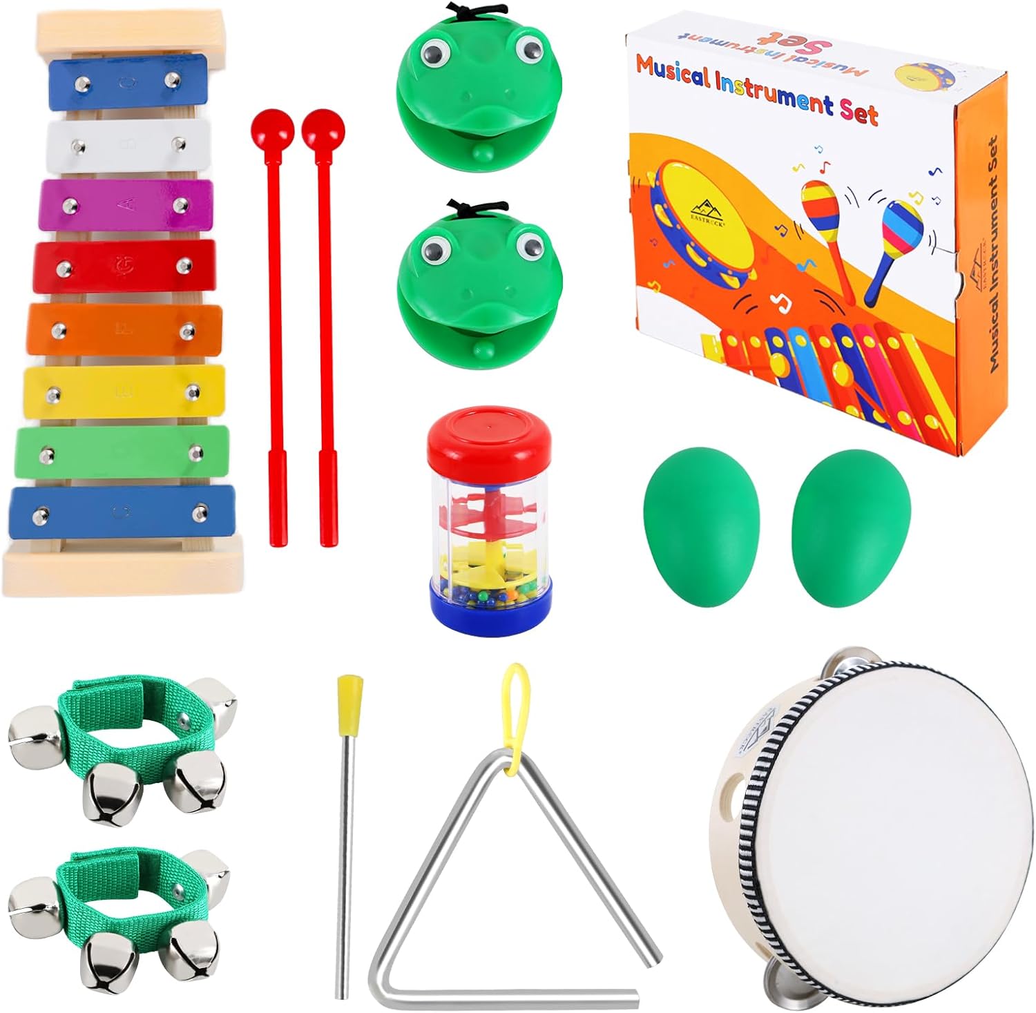 Amazon.com: EASTROCK 13 Pcs Musical Instruments Set,Best Gifts for ...