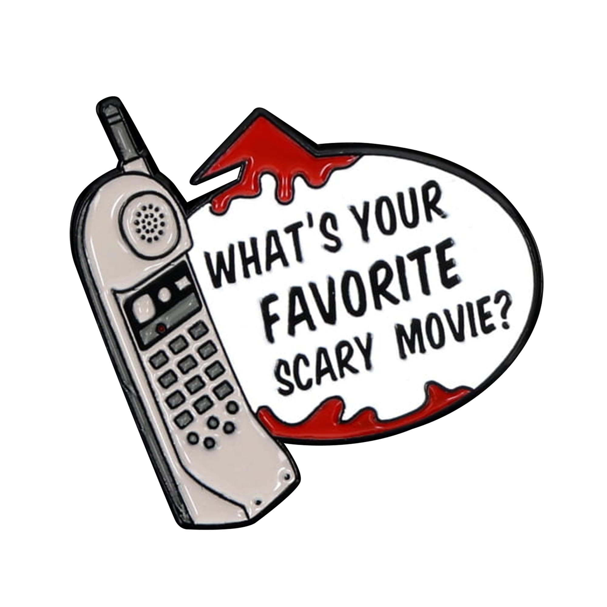 Amazon.com: Scream Phone "What's Your Favorite Scary Movie?" Enamel ...