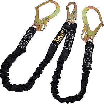 Amazon.com: TRSMIMA Safety Harness Lanyard Retractable - Fall ...