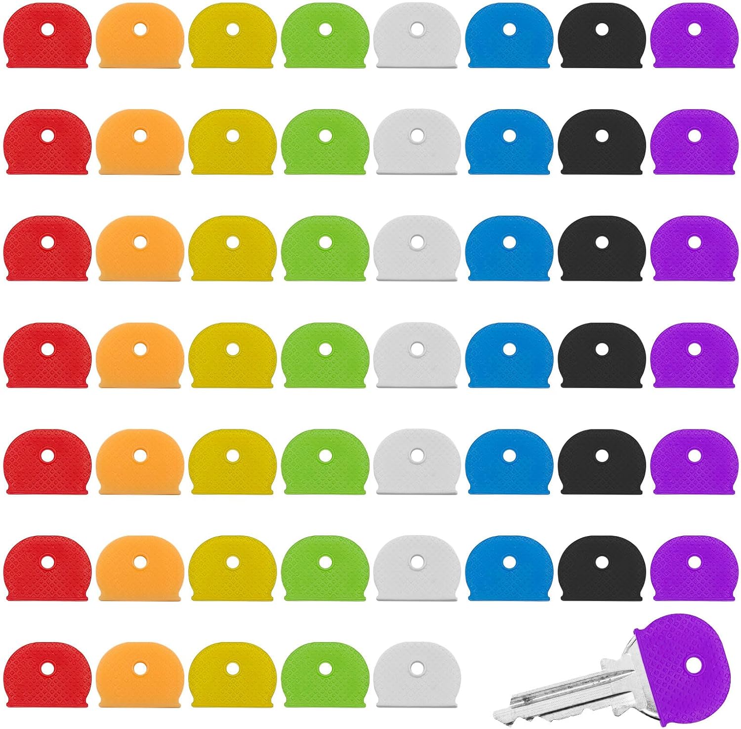 Amazon.com : 56PCS Plastic Key Cap Covers, Key Covers Key Identifiers ...