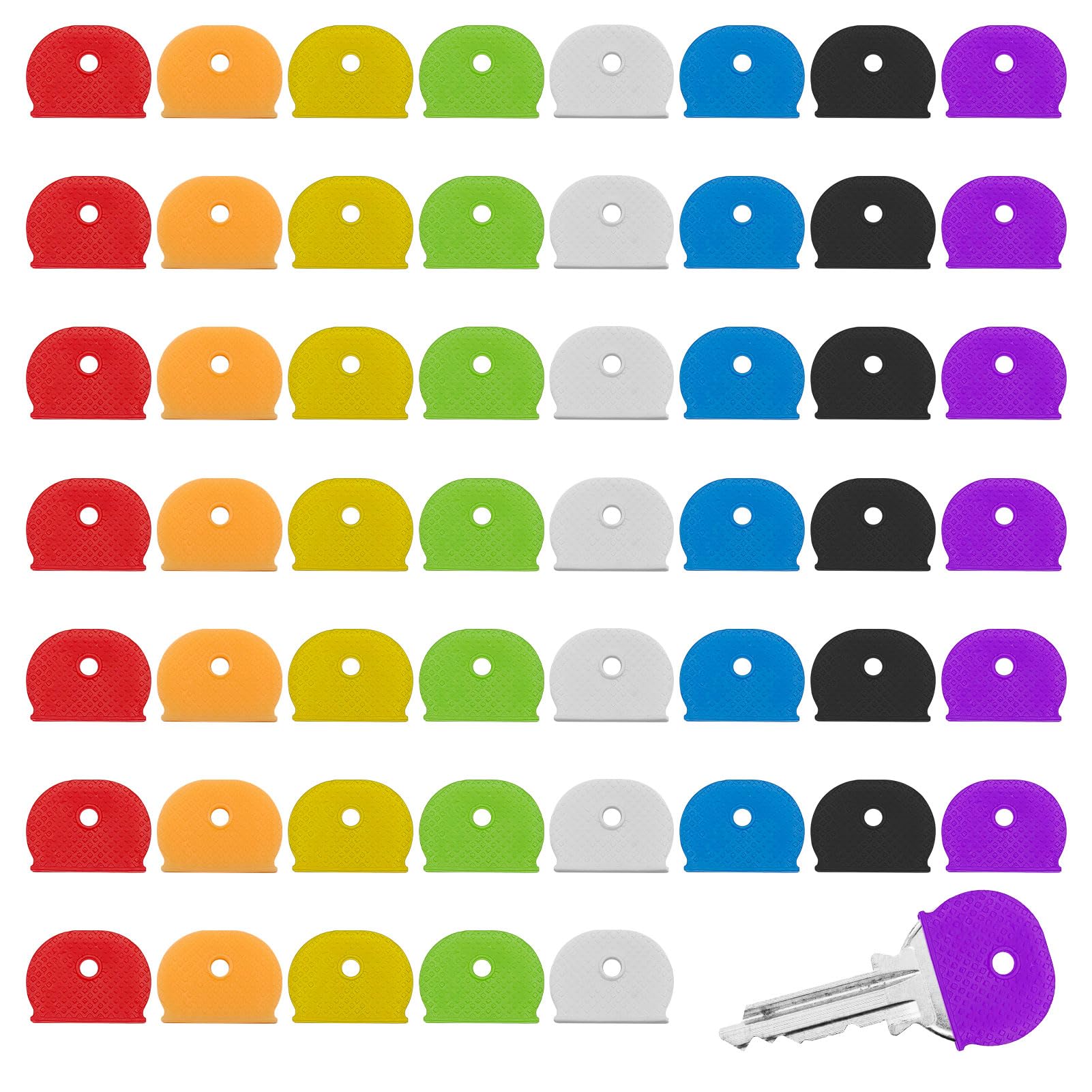 Amazon.com : 56PCS Plastic Key Cap Covers, Key Covers Key Identifiers ...