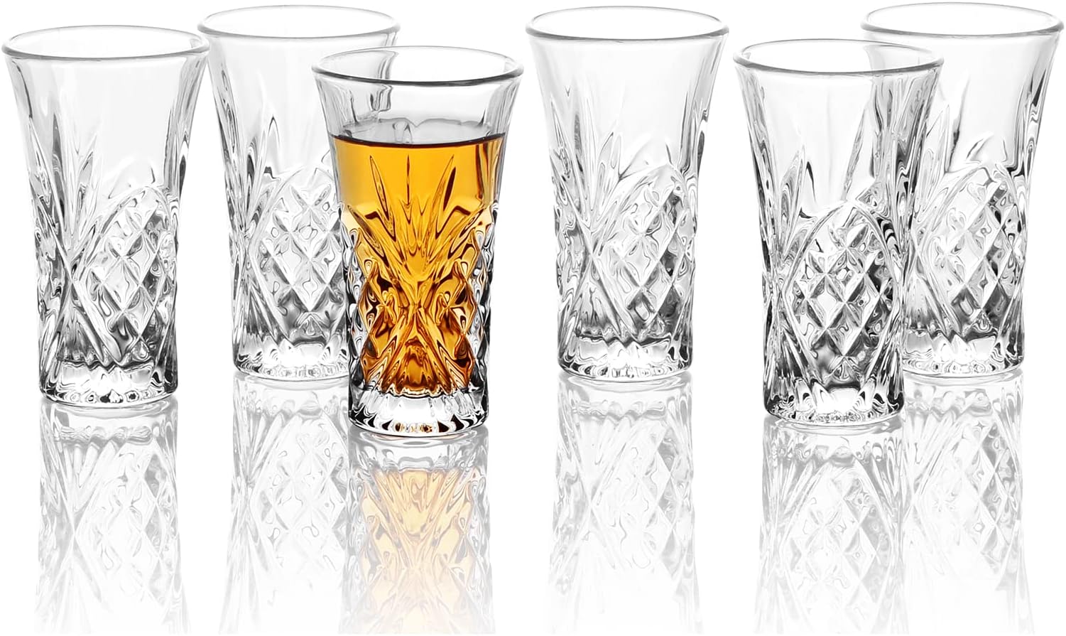 Amazon.com | Godinger Shot Glasses, Shot Drinking Glasses, Glass ...
