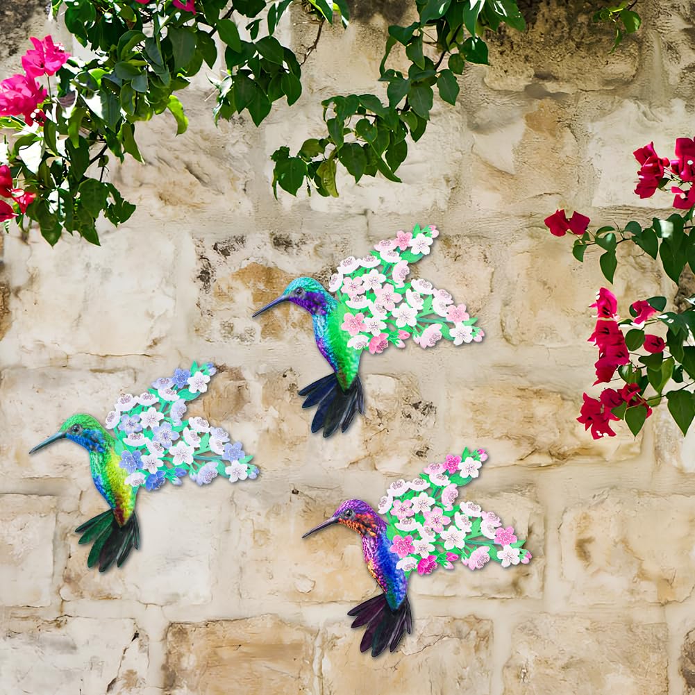 Snapklik.com : Dreamskip Metal Hummingbird Wall Decor, 12" Large ...