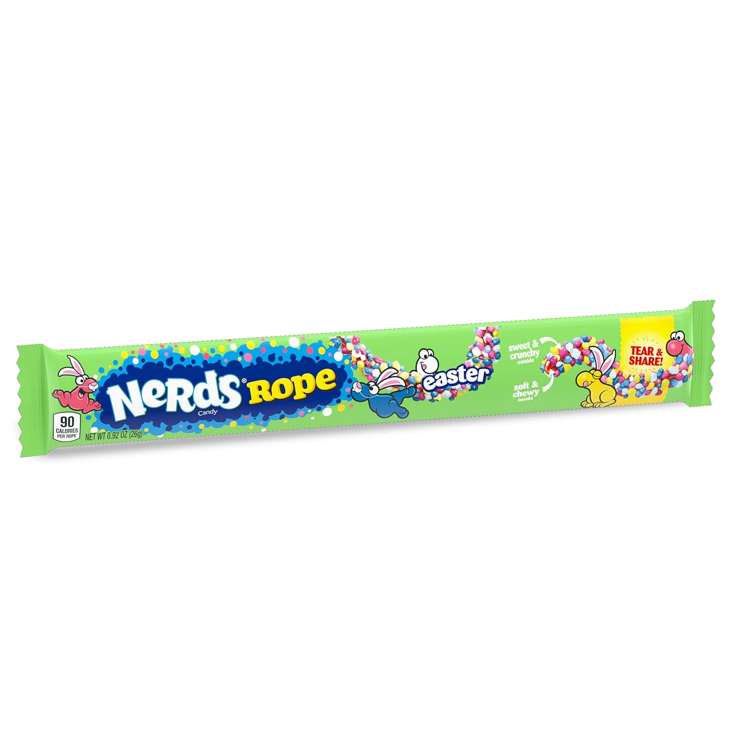 Amazon.com: NERDS Rope Easter Candy | Single Serving Easter Candy ...