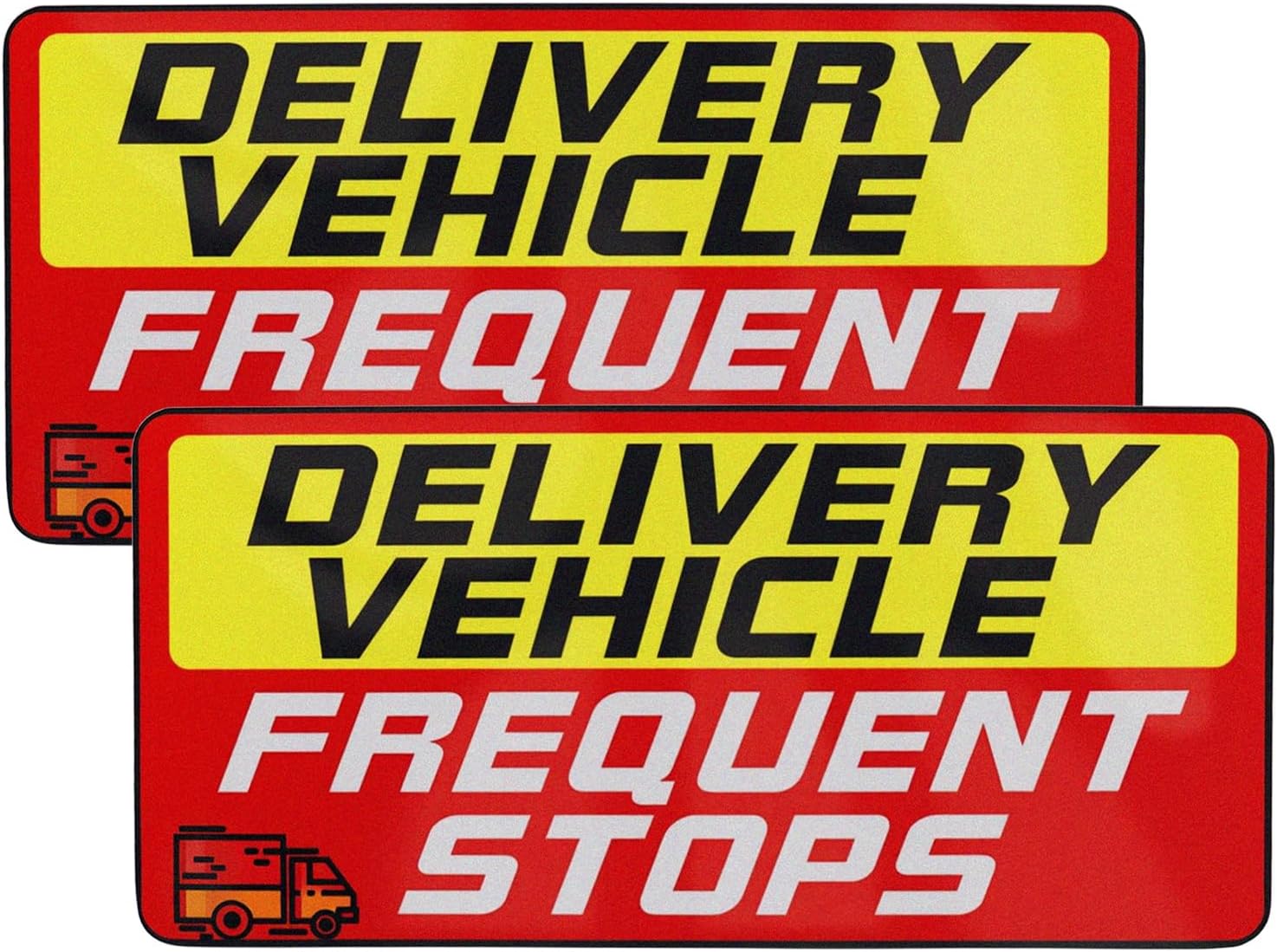Amazon.com: 2PCS 9x4" Delivery Driver Magnet for Car,Reflective ...