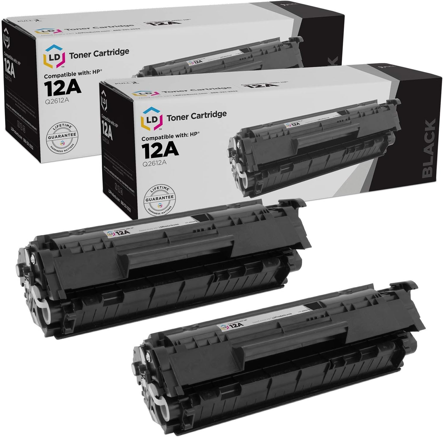 Amazon.com: 12A Toner Cartridge Replacement for HP 12A Q2612A Work with ...