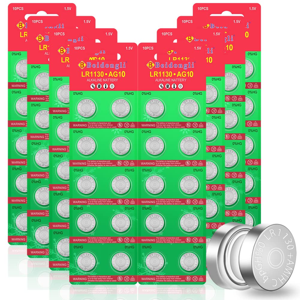 Lot de 80 Piles Bouton LR1130 AG10 1131 189 1,5 V LR54 : Amazon.fr ...