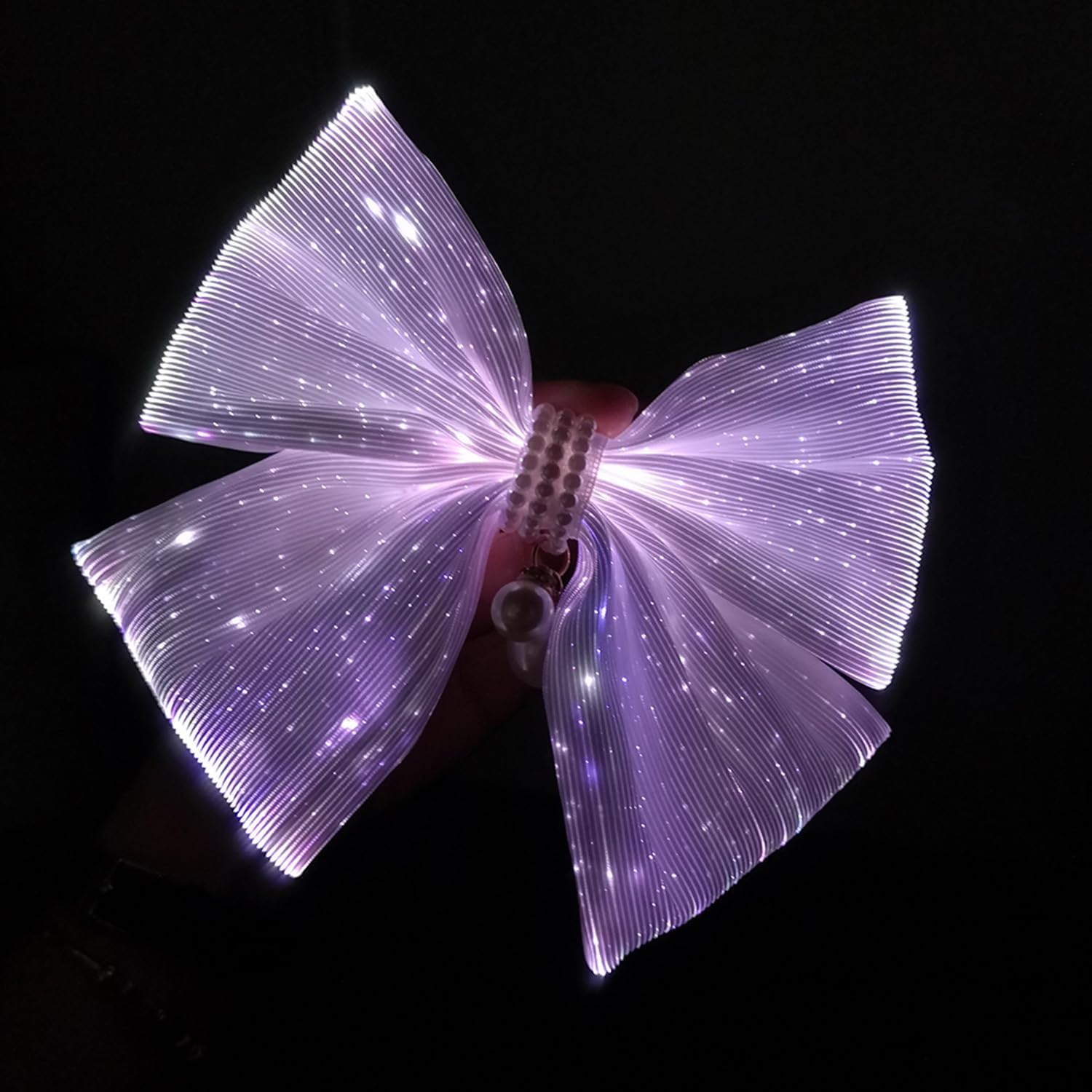 Amazon.com : Lumisonata LED Light-Up Handmade Jumbo Bow-Knot Hair Clips ...