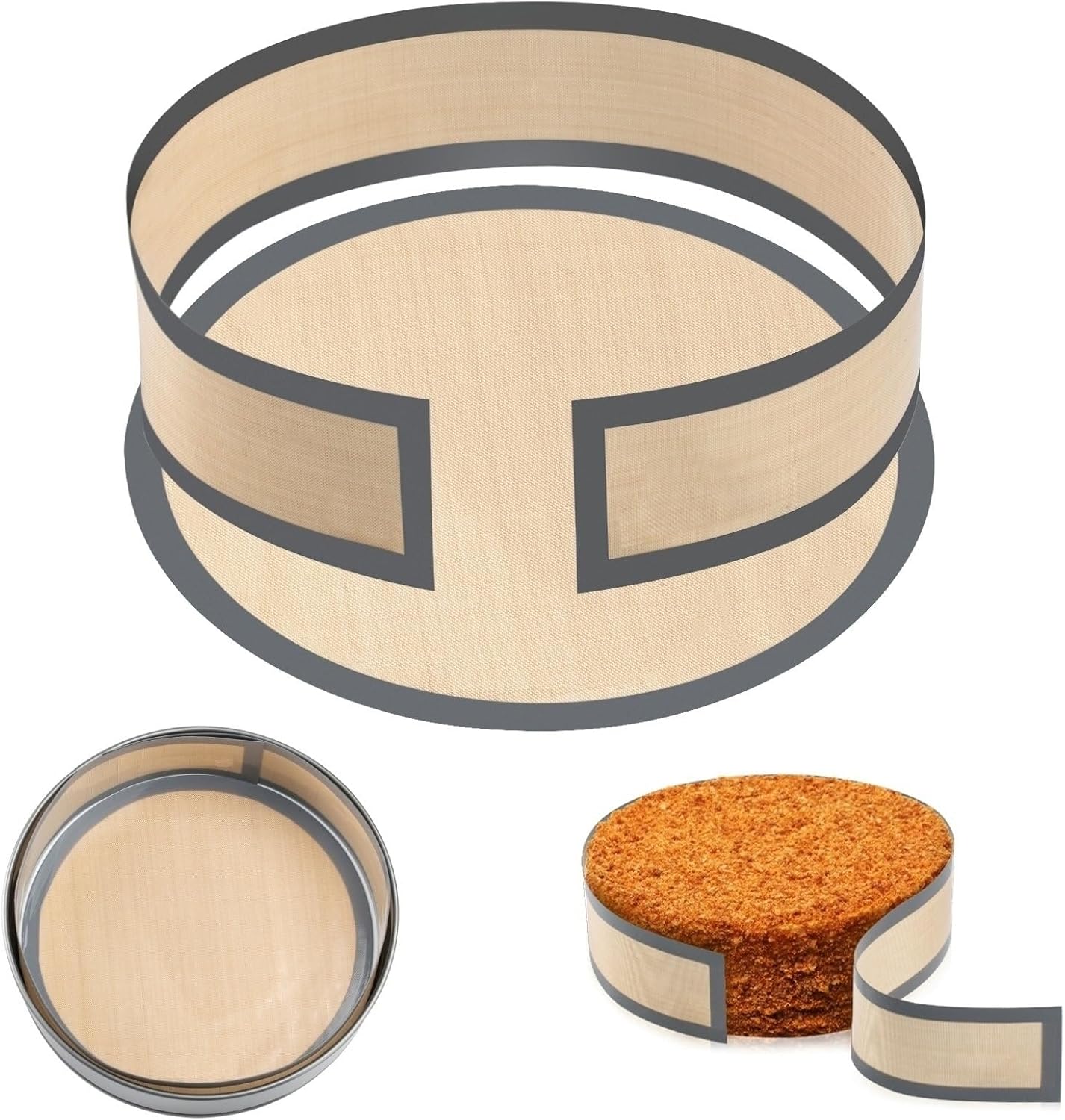 Amazon.com: Non Sick Silicone Baking Mat for Springform Pan 9 inch ...