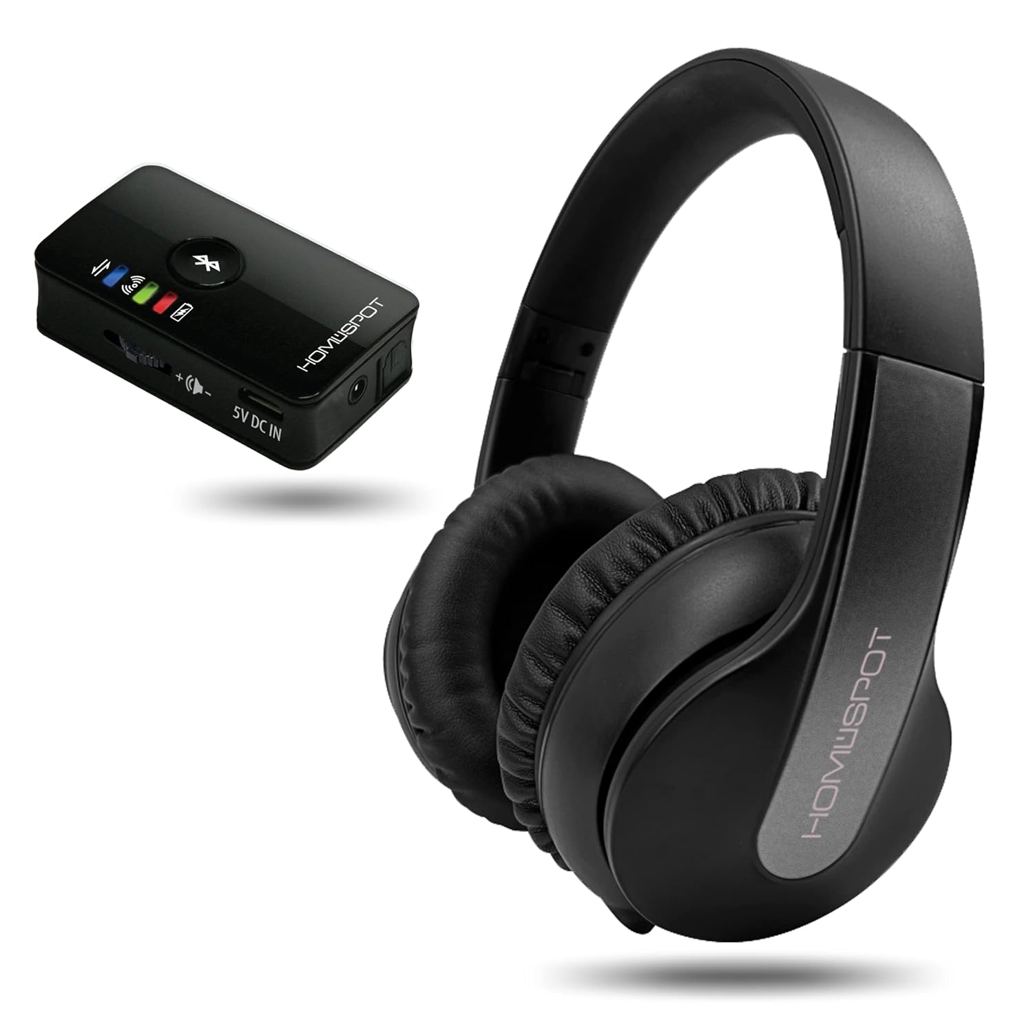 HomeSpot JM-250 Wireless Over Ear Headphones with Digital Transmitter ...