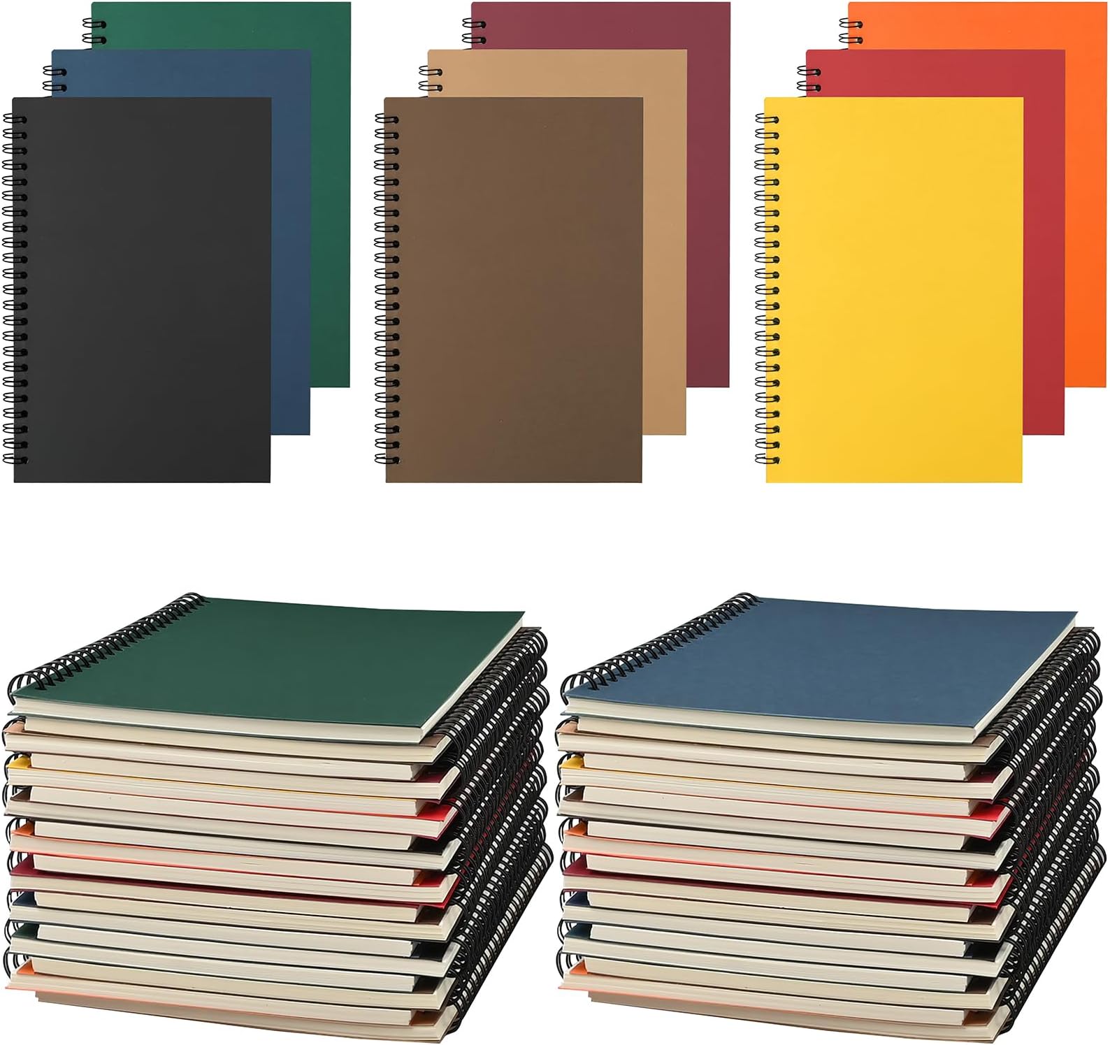 36 Pack Spiral Notebook Journal, A5 Size Lined Spiral Notebook College ...