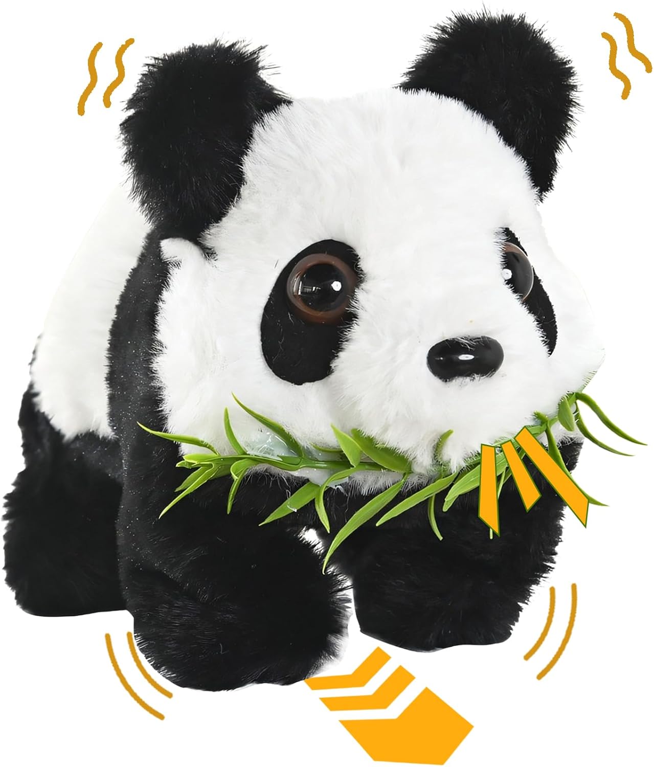 Amazon.com: STAY GENT Electronic Panda Toy with Sound for 3+ Kids, Interactive Animated Plush ...