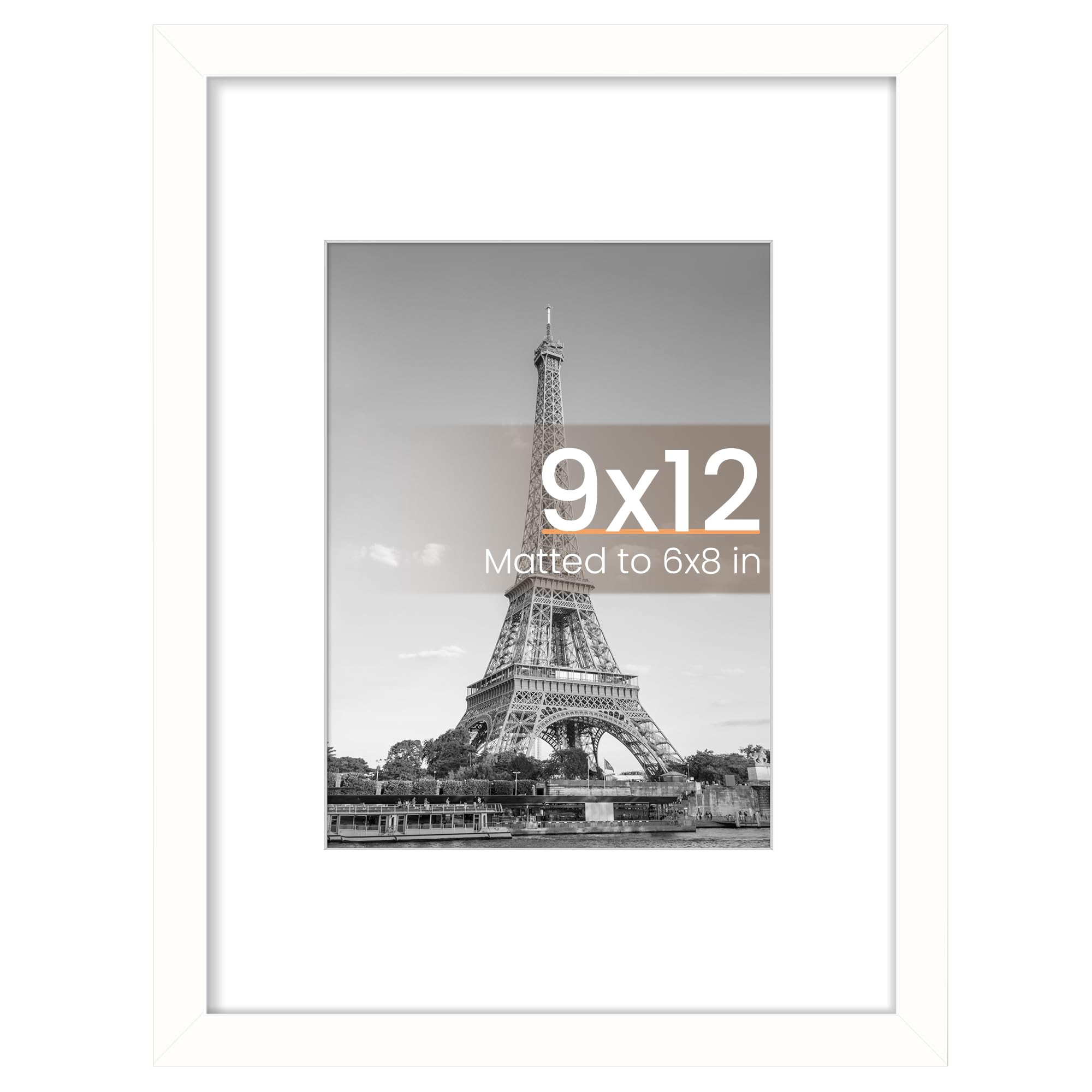 Amazon.com - upsimples 9x12 Picture Frame, Display Pictures 6x8 with ...