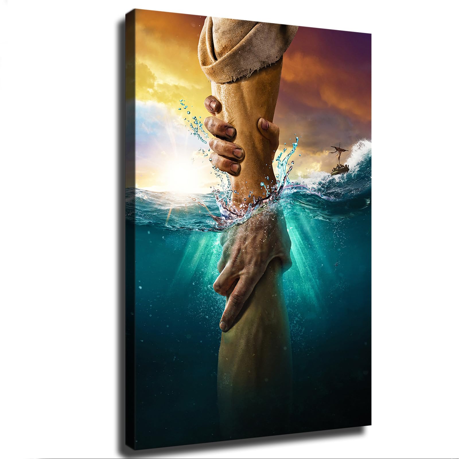 Jesus Hand Jesus' Hand Reaching Out Art & Christ Walking On Water