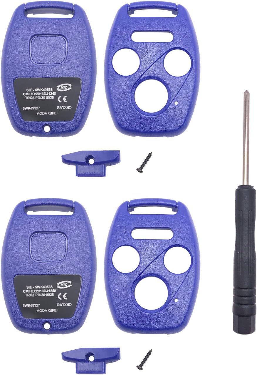 Amazon.com: vurbemes Folding Flip Replacement Key Fob Cover Case fit ...