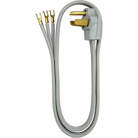 Certified Appliance Accessories 50-Amp Appliance Power Cord, 3 Prong ...