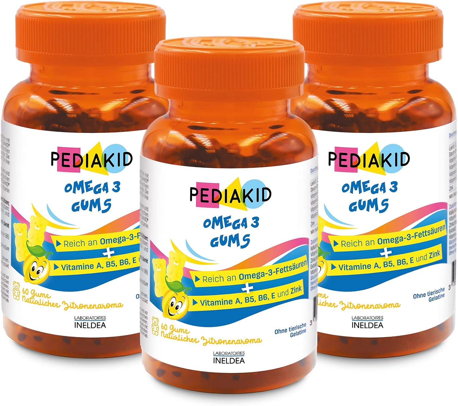 PEDIAKID - Omega 3 gums - Natürliche Formel mit köstlichem ...