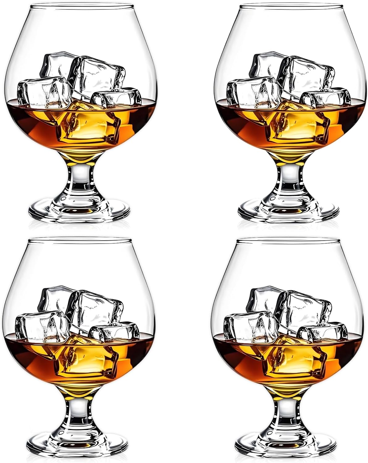 Amazon.com | DOTUHAO Cognac Glasses, Set of 4 Brandy Snifter Glasses ...