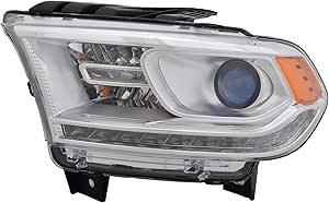 Amazon.com: ALLIGATOR AUTO LIGHTS Headlight Assembly w/LED DRL ...