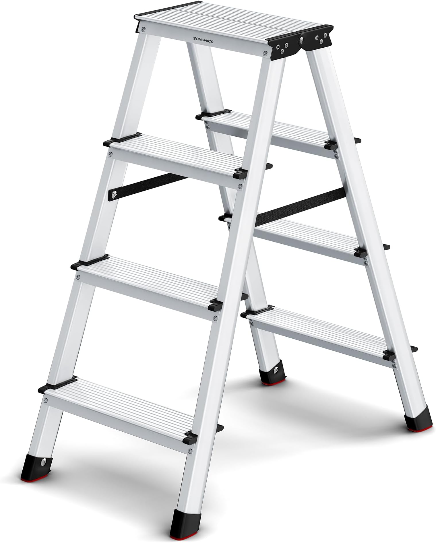 Juskys Aluminium Multifunktionsleiter 3x4 Stufen - 3,6 m Länge klappbar ...