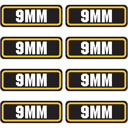 Amazon.com: 9mm Ammo Sticker 8 Pack : Sports & Outdoors