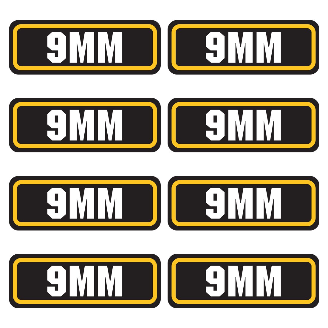 Amazon.com: 9mm Ammo Box Sticker, Vinyl Material Ammo Can Label Sticker ...