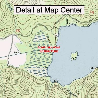 Amazon.com : USGS Topographic Quadrangle Map - Spirit Lake West, Idaho ...