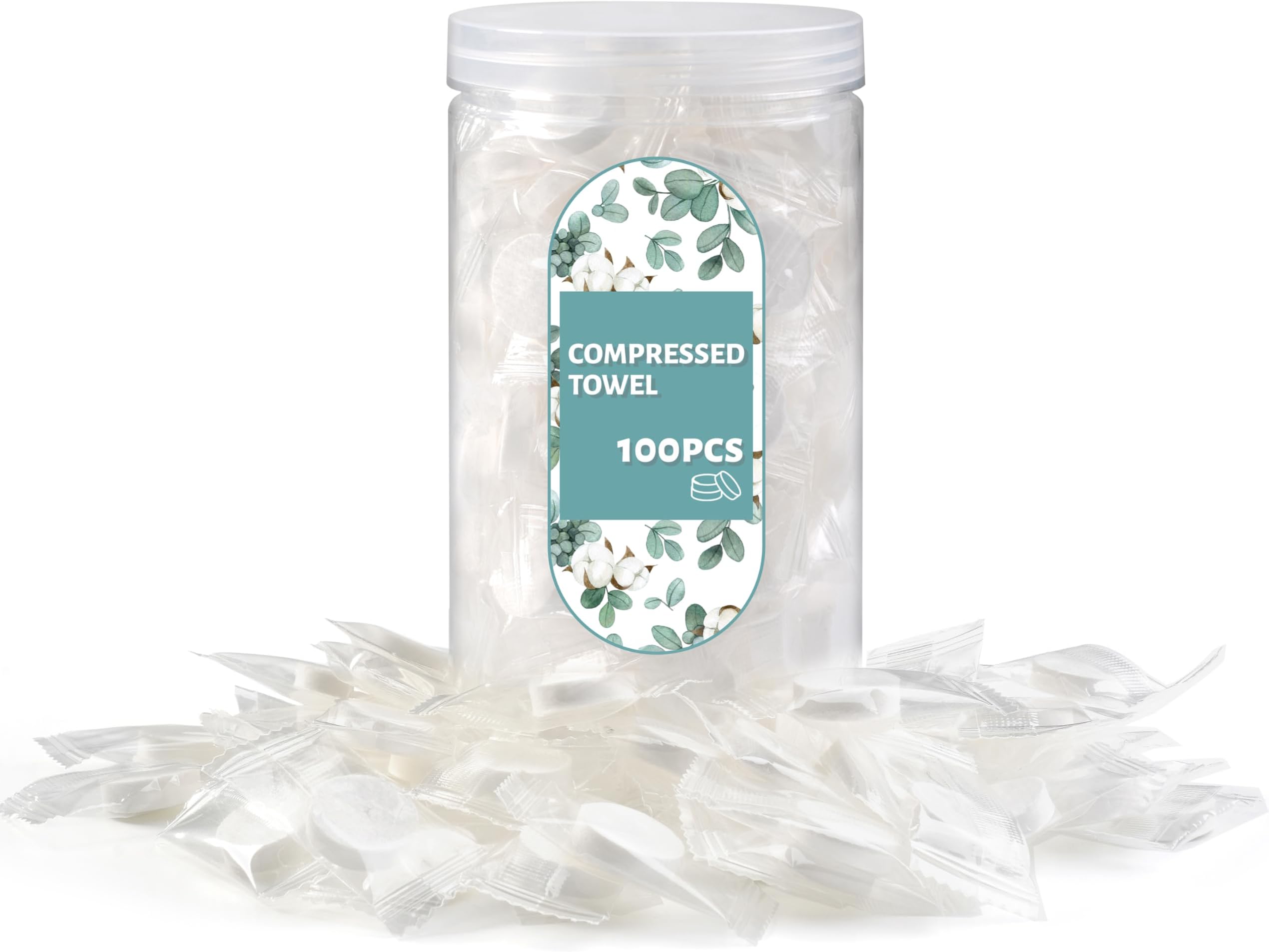 Amazon.com : Compressed Towel Tablets, 100 Pcs Soft Coin Tissues ...