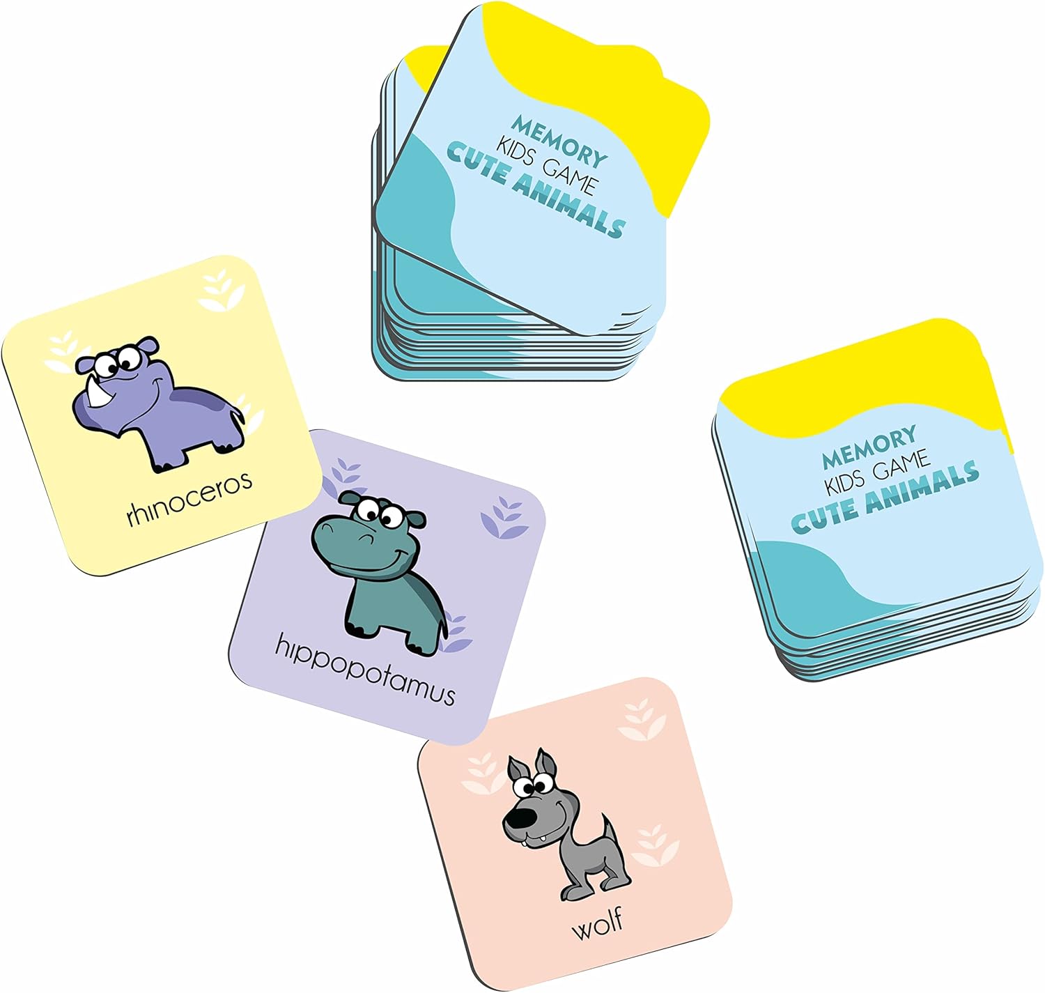 Buy Memory Matching Game for Kids - Cute Animal Matching Card Game for ...