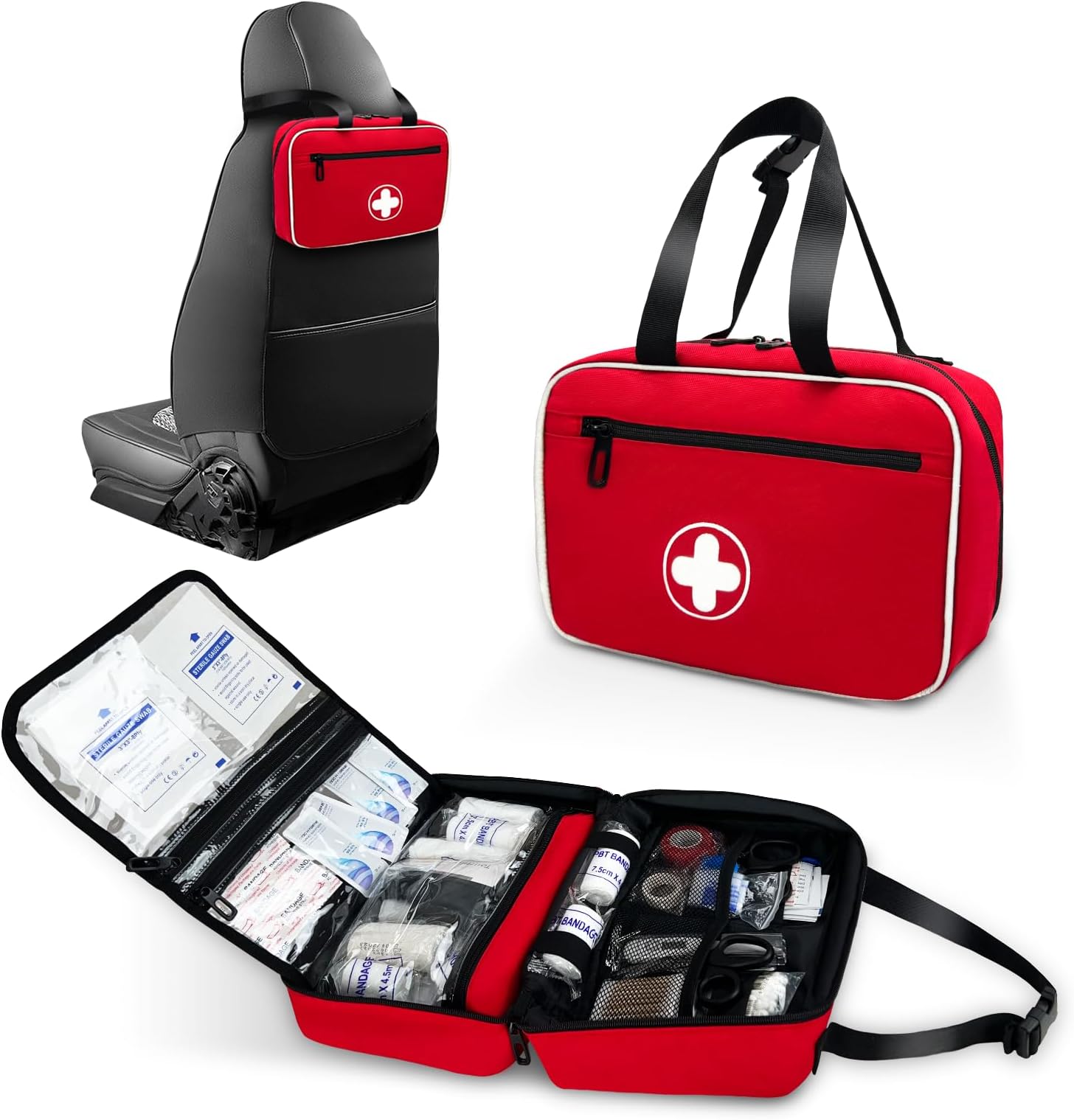 Amazon.com: MELINON Portable First Aid Bag, Empty Emergency Trauma Kit ...