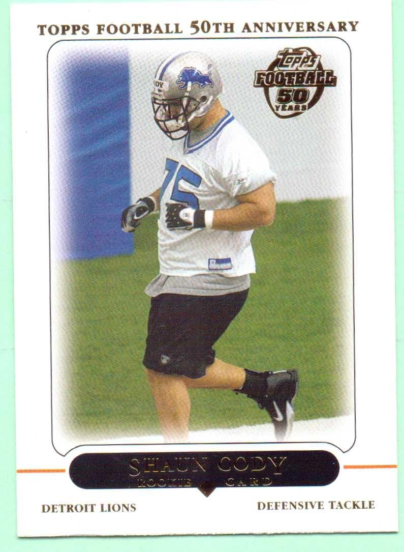 Amazon.com: Shaun Cody 2005 Topps Rookie #373 - Detroit Lions : Sports ...