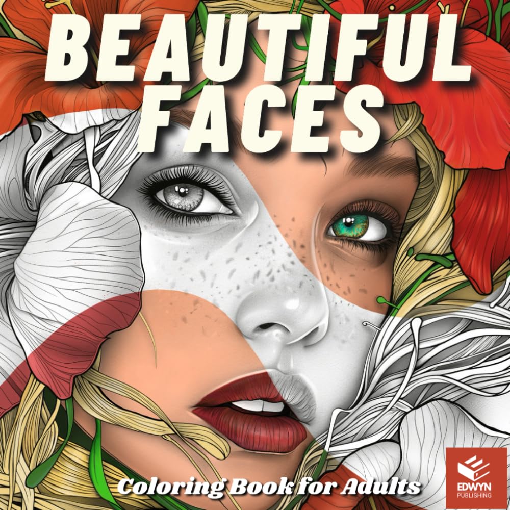 Amazon.com: Beautiful Faces Coloring Book for Adults: 49 Beautiful ...