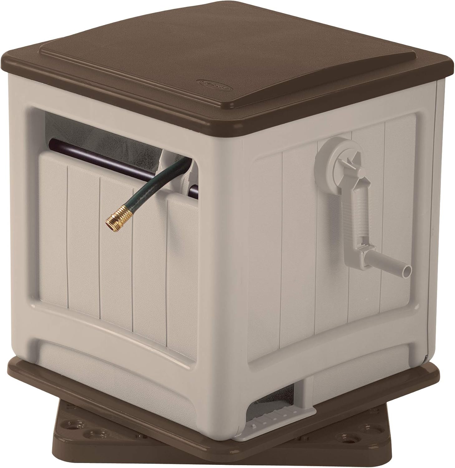 Amazon.com : Suncast 225 ft. Swivel Hideaway Hose Reel with Hose Guide ...